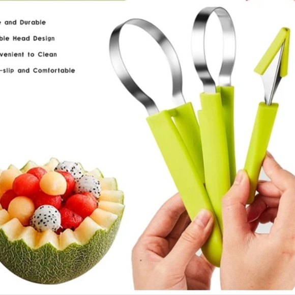 Kitchen | 3 In1 Fruit Dig Ball Spoon Best Seller Stainless Stell ...